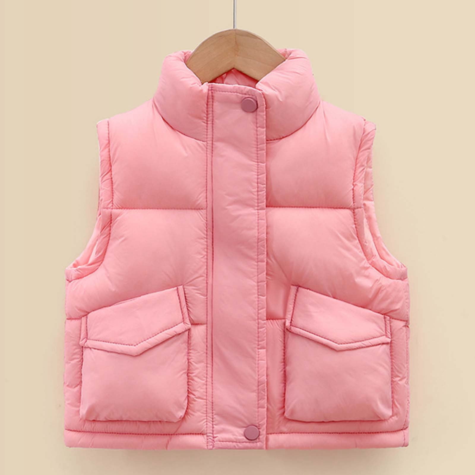 Little Girls Boys Puffer Vest Kids Winter Vest Lightweight Puffer ...