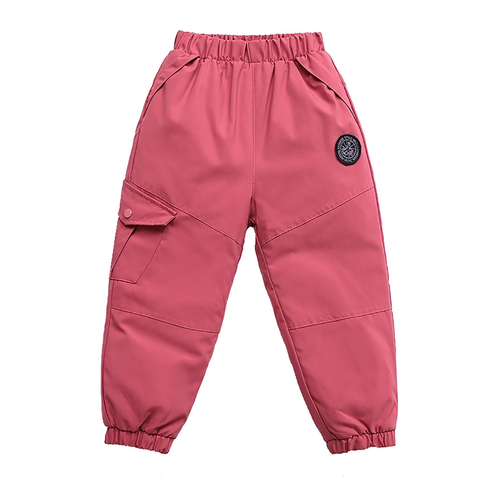 Little Girls Boys Solid Snow Pants Thick Winter Warm Kids Pants Girl ...