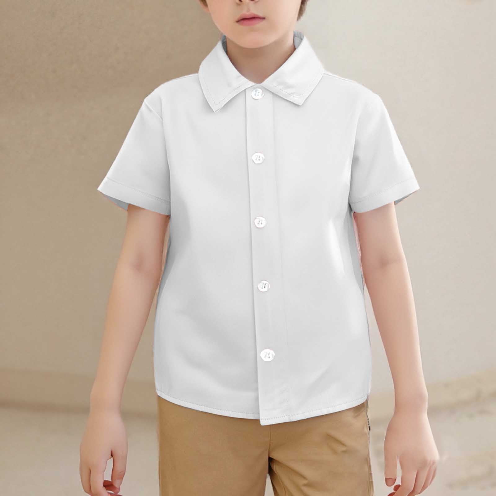 Little Girls' Button Down Shirts Girls White Shirt Dress Shirt ...