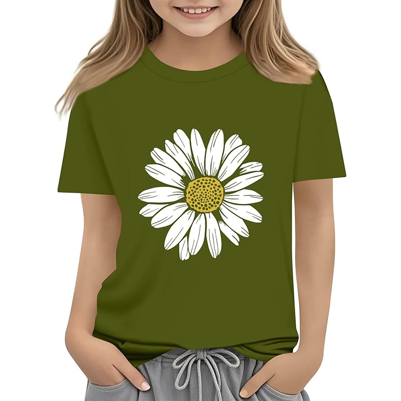 Little Girls Clothes 6-7 Years Preppy Clothes Short Sleeve T-Shirt ...