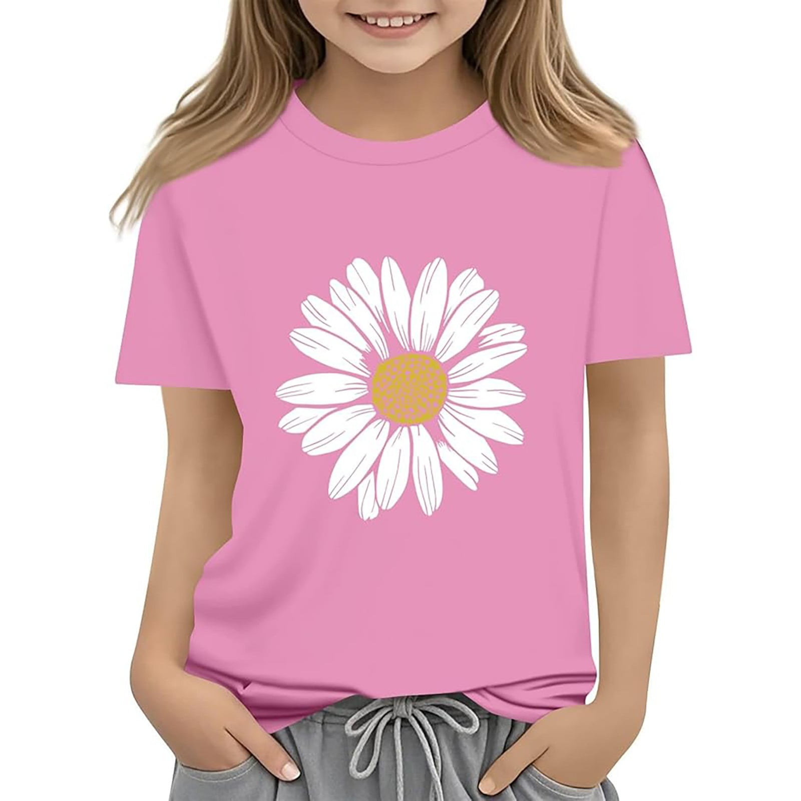 Little Girls Clothes 6-7 Years Preppy Clothes Short Sleeve T-Shirt ...