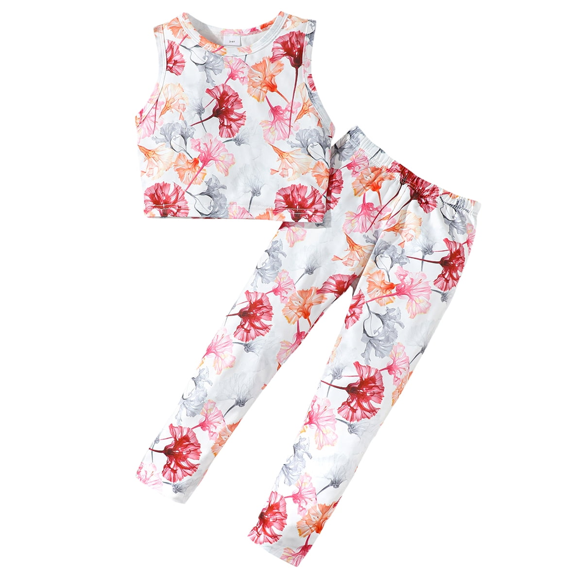 Little Girls Clothes 6T Girls Outfits 6T Girls Sleeveless Floral Top ...