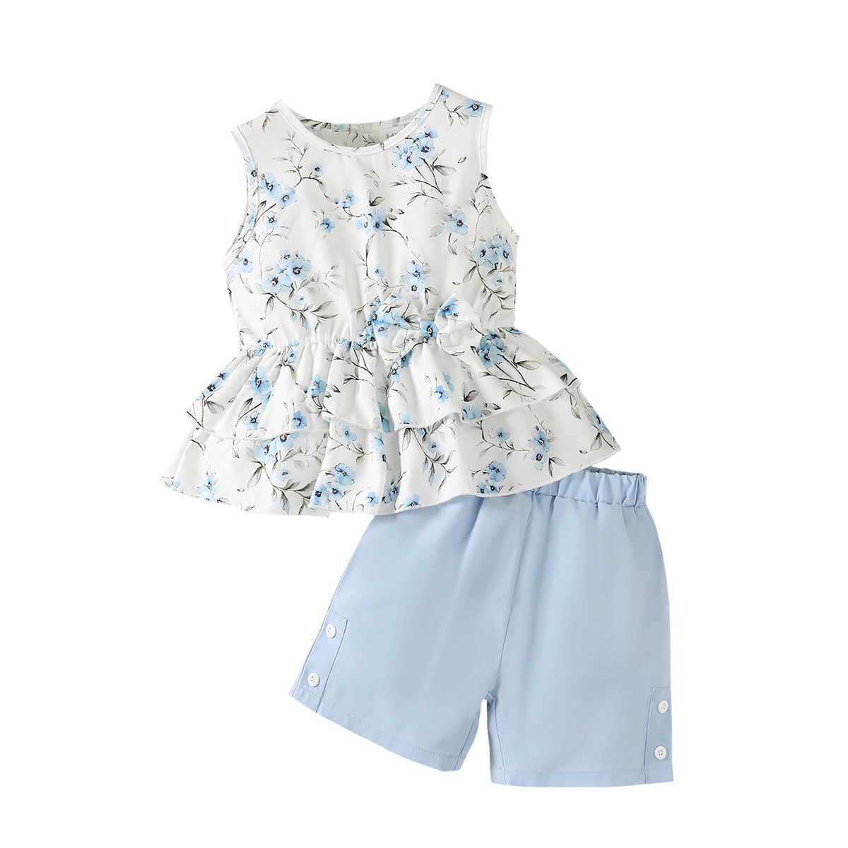 Little Girls Clothes 6T Little Girls Outfits 6T Girls Sleeveless Floral ...