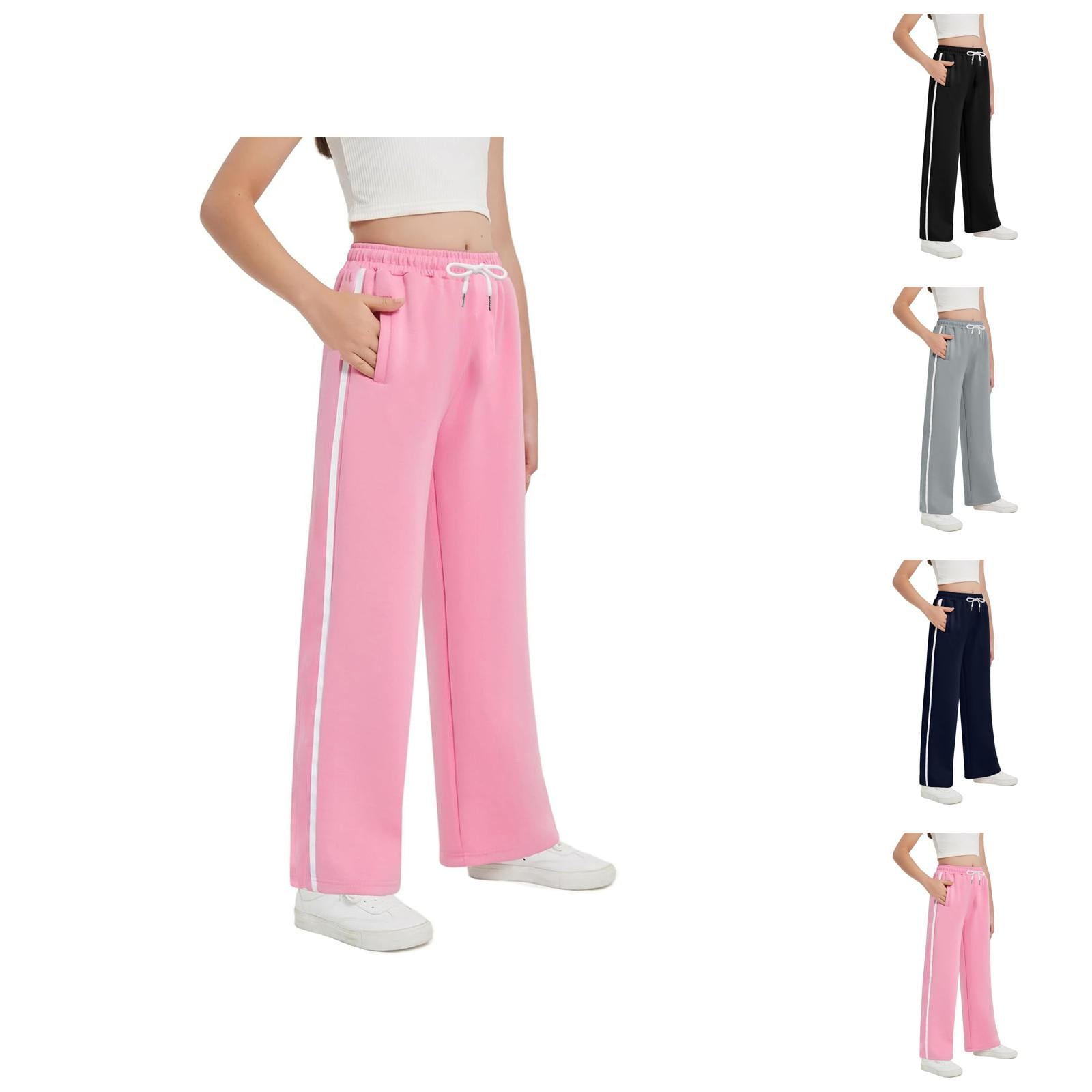 Little Girls Clothes Pants for Girls Girls Sweatpants Drawstring Wide ...