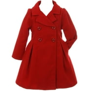 Big Girls Girls Dress Coat Long Sleeve Button Pocket Long Winter Coat ...