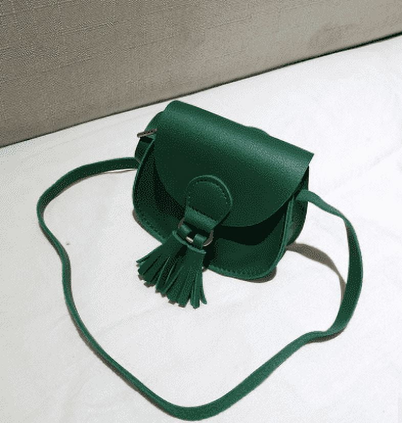 Little Girls Crossbody Bag Mini Shoulder Purse with Tassel Coin Purse ...