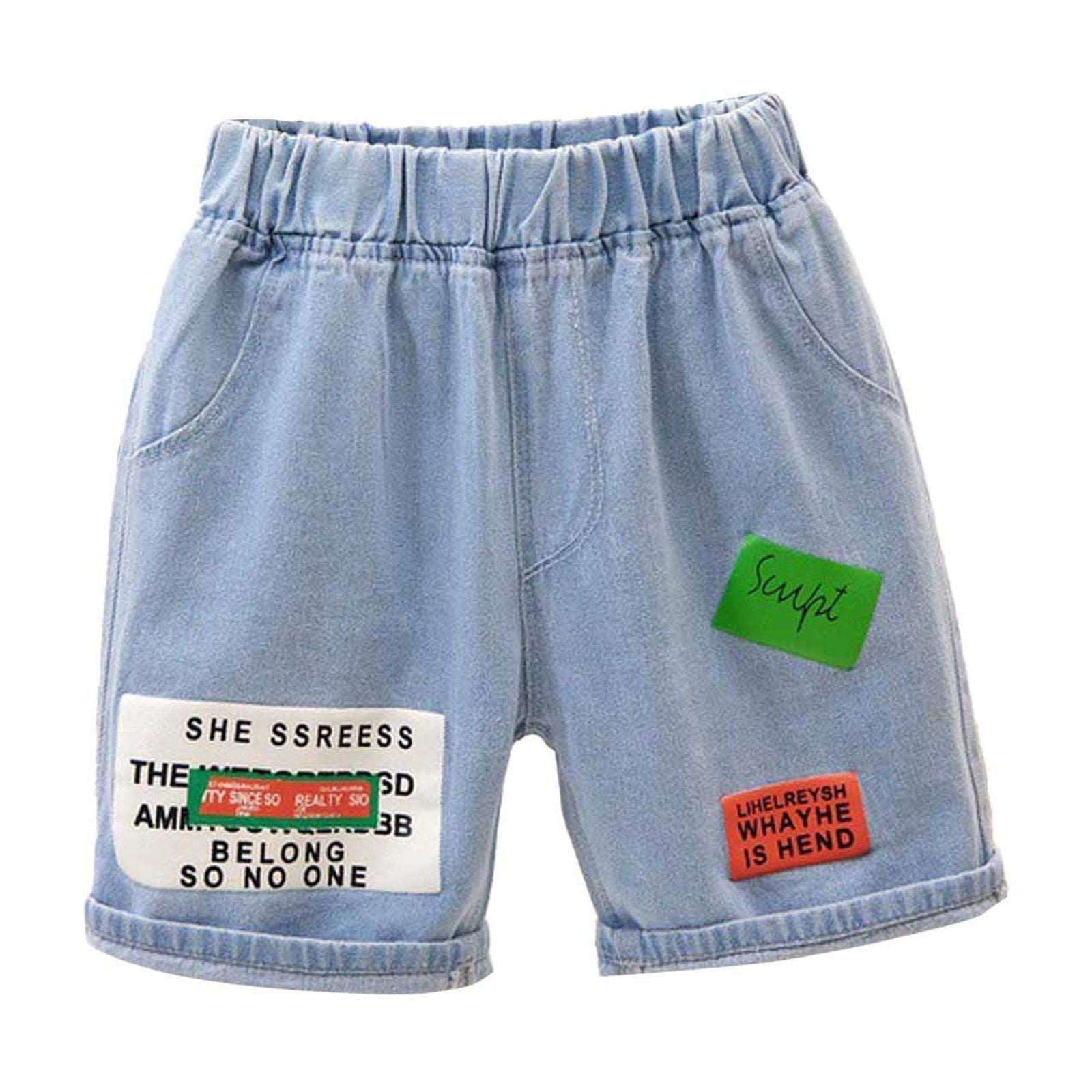 Little Girls Denim Shorts Jeans for Teen Girls High Waisted Denim ...