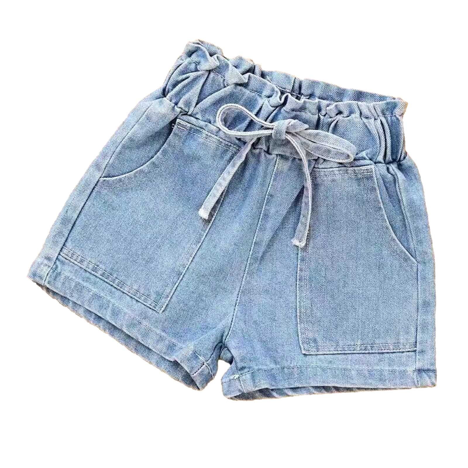 Little Girls' Denim Shorts Toddler Jeans Girls Embroidered Girl Summer ...
