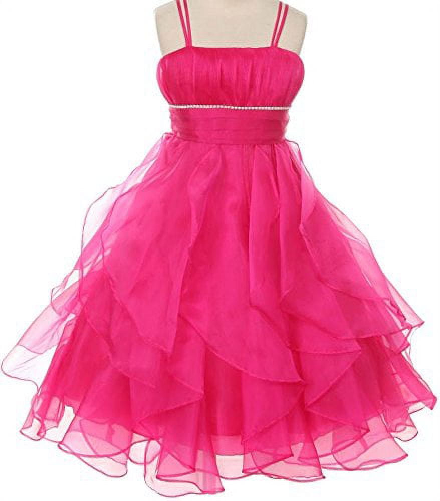 Little Girls Dreamer PePi Crystal Pleated Multi Layered Pageant Easter ...