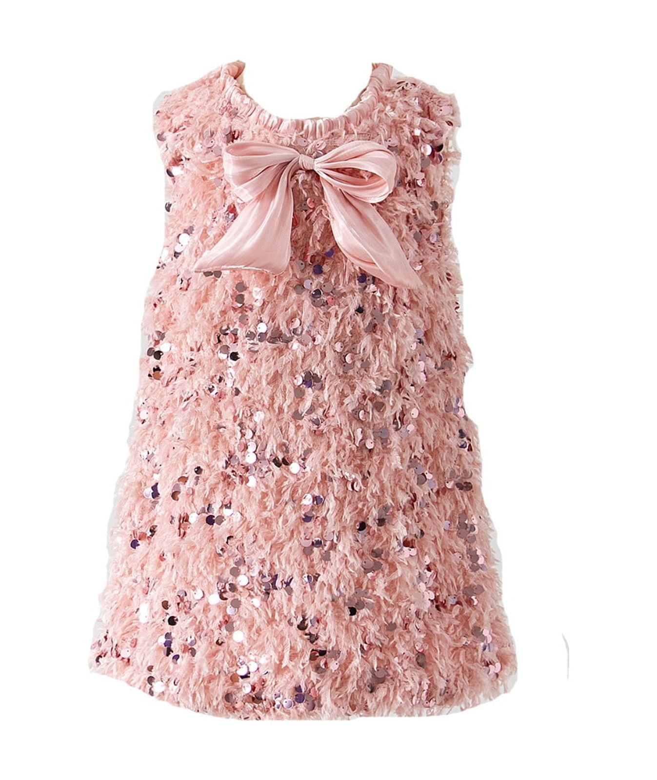 Little Girls Dresses Cute Tutu Dress Sparkly Sequin Birthday Party Prom ...