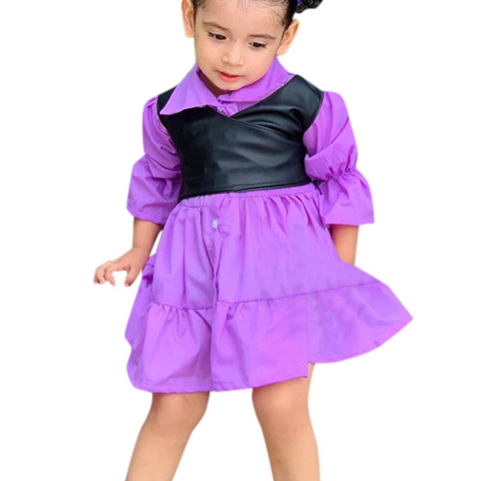 Little Girls Dresses Size 5 Years-6 Years Two Pieces Shirt Dress Outfit ...