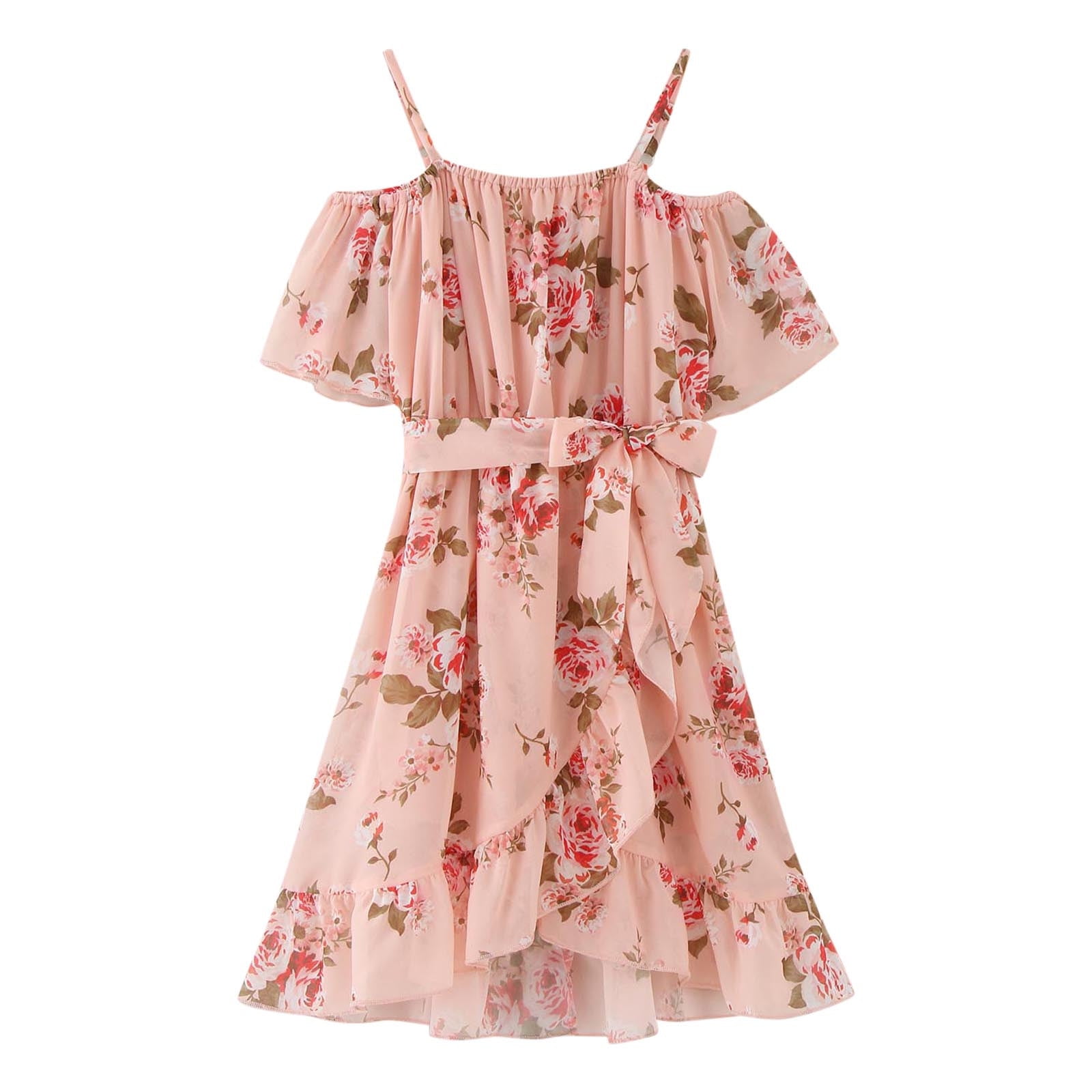 Little Girls Dresses Size 7 Years-8 Years Summer Suspender Floral ...