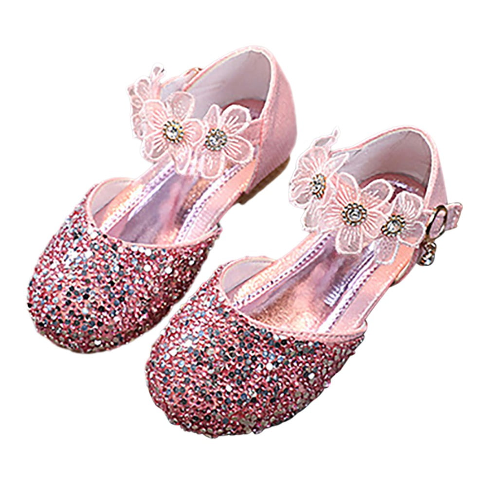 Little Girls Fashion Sandal Shoes Non-slip High Heeled Princess Shoes ...