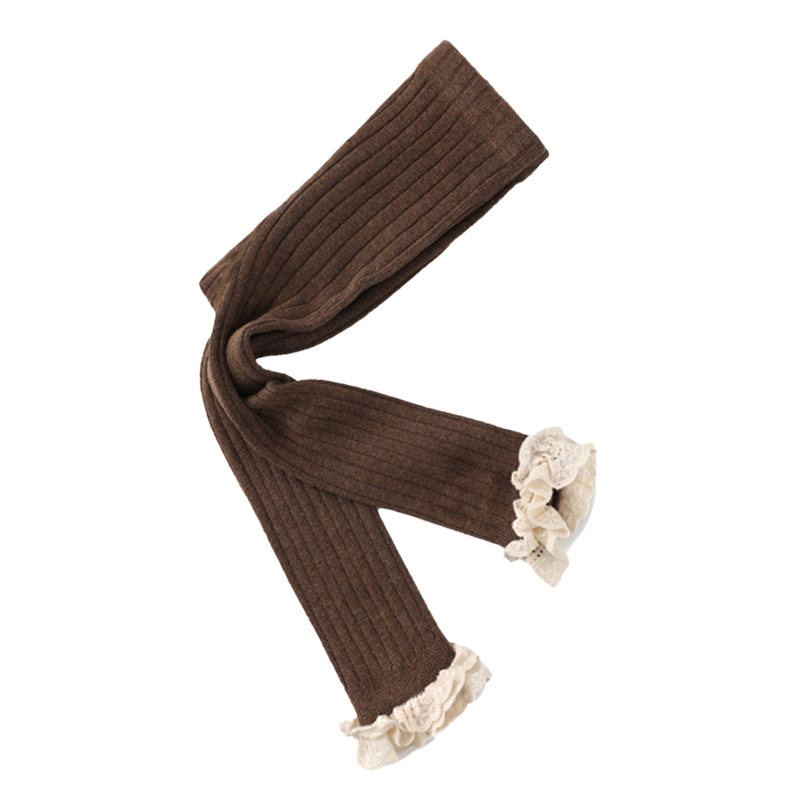 Little Girls Lined Bottoms Winter Warmth Cozy Pants Footless Ruffled ...