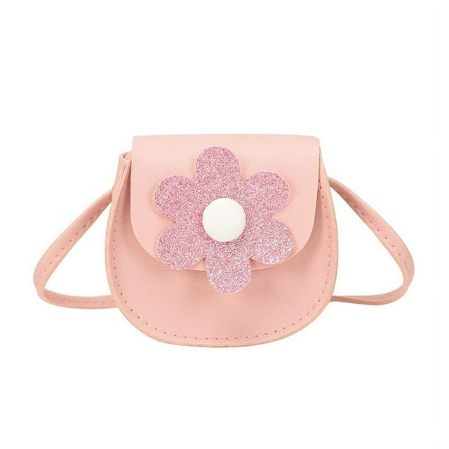Little Girls Flower Purse Toddler Purse Cute Girl Crossbody Bag PU ...
