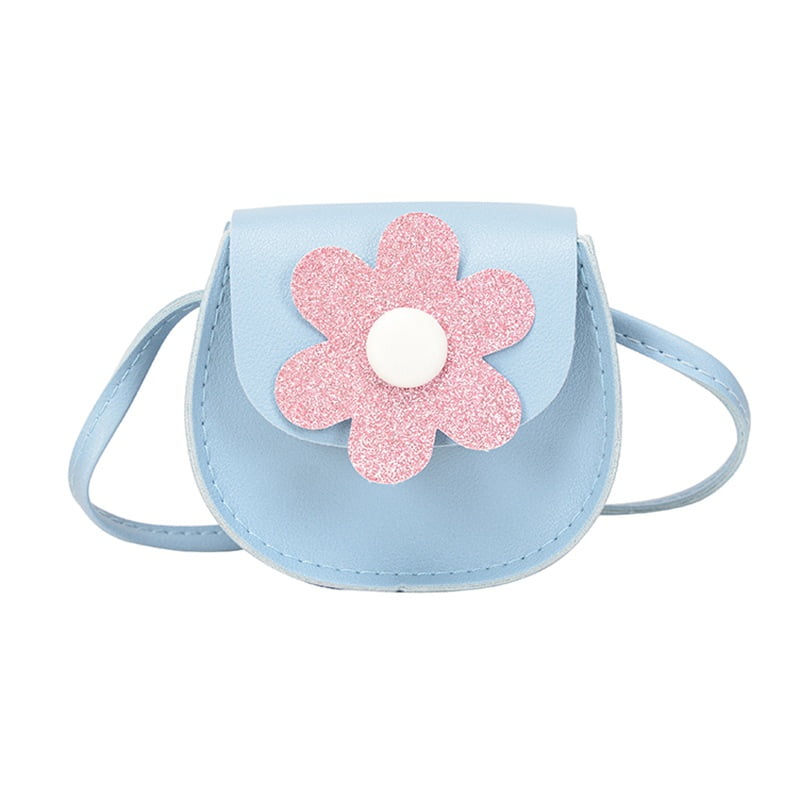 Little Girls Flower Purse Toddler Purse Cute Girl Crossbody Bag PU ...