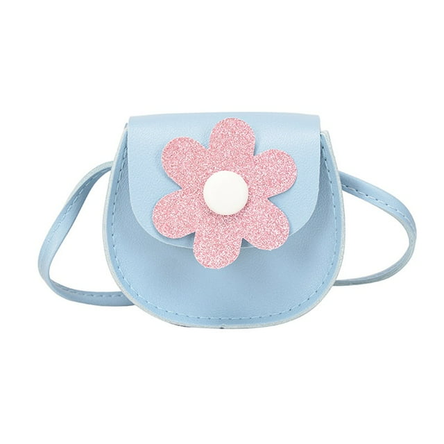 Little Girls Flower Purse Toddler Purse Cute Girl Crossbody Bag PU ...