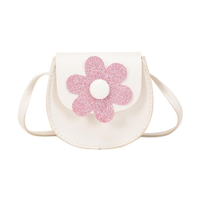 Little Girls Flower Purse Toddler Purse Cute Girl Crossbody Bag PU ...