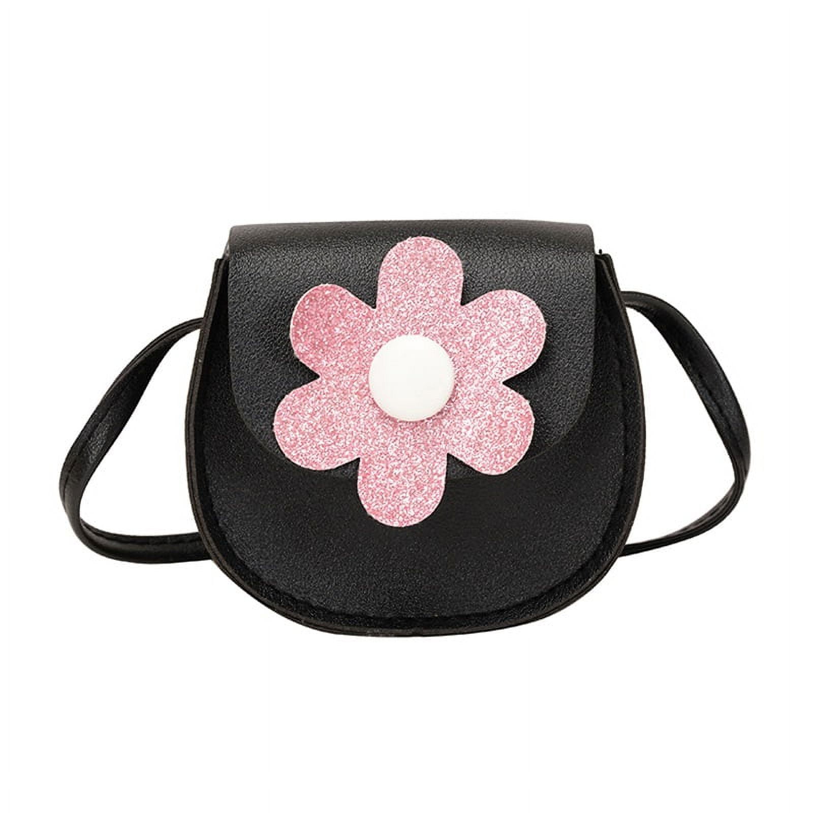 Little Girls Flower Purse Toddler Purse Cute Girl Crossbody Bag PU ...