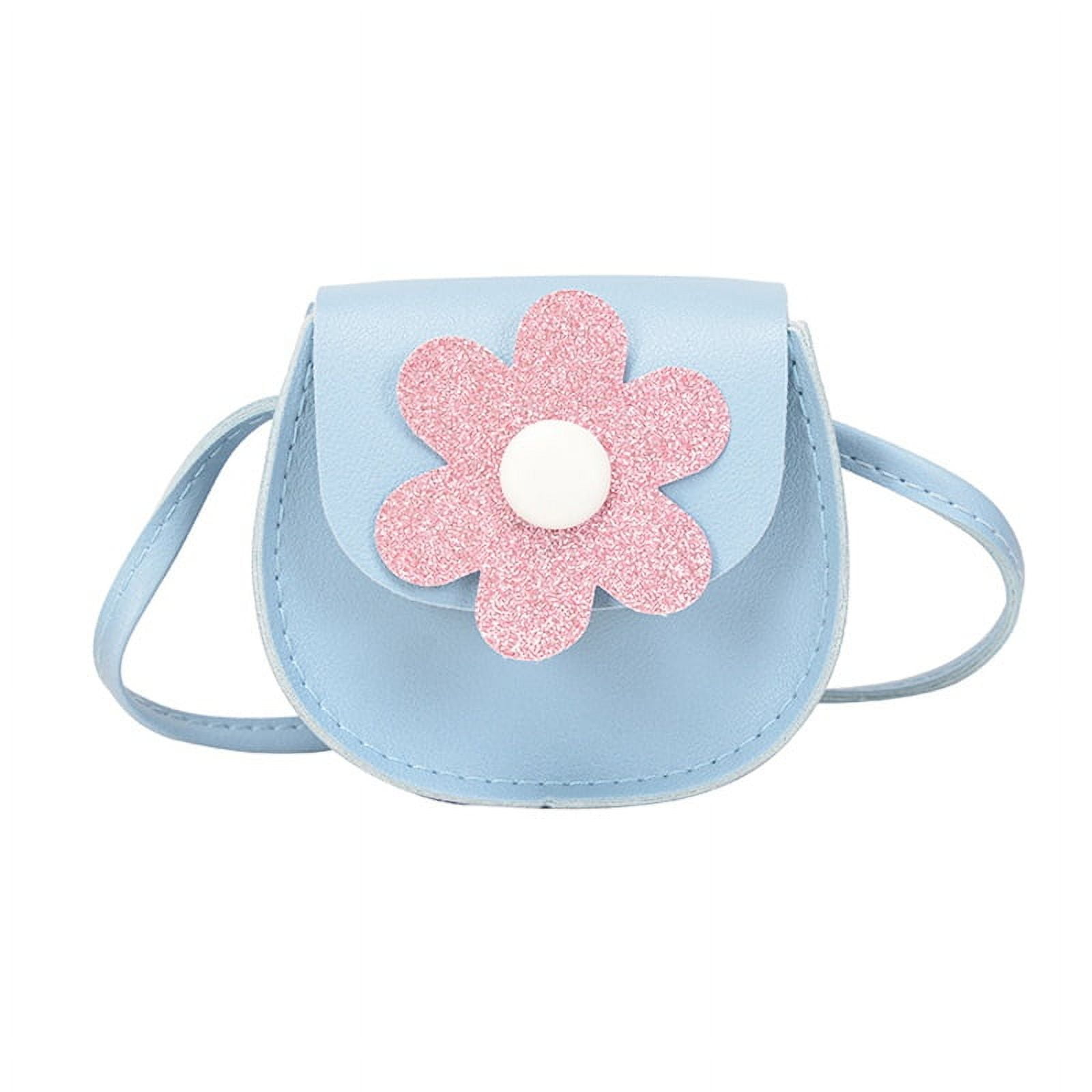 Little Girls Flower Purse Toddler Purse Cute Girl Crossbody Bag PU ...