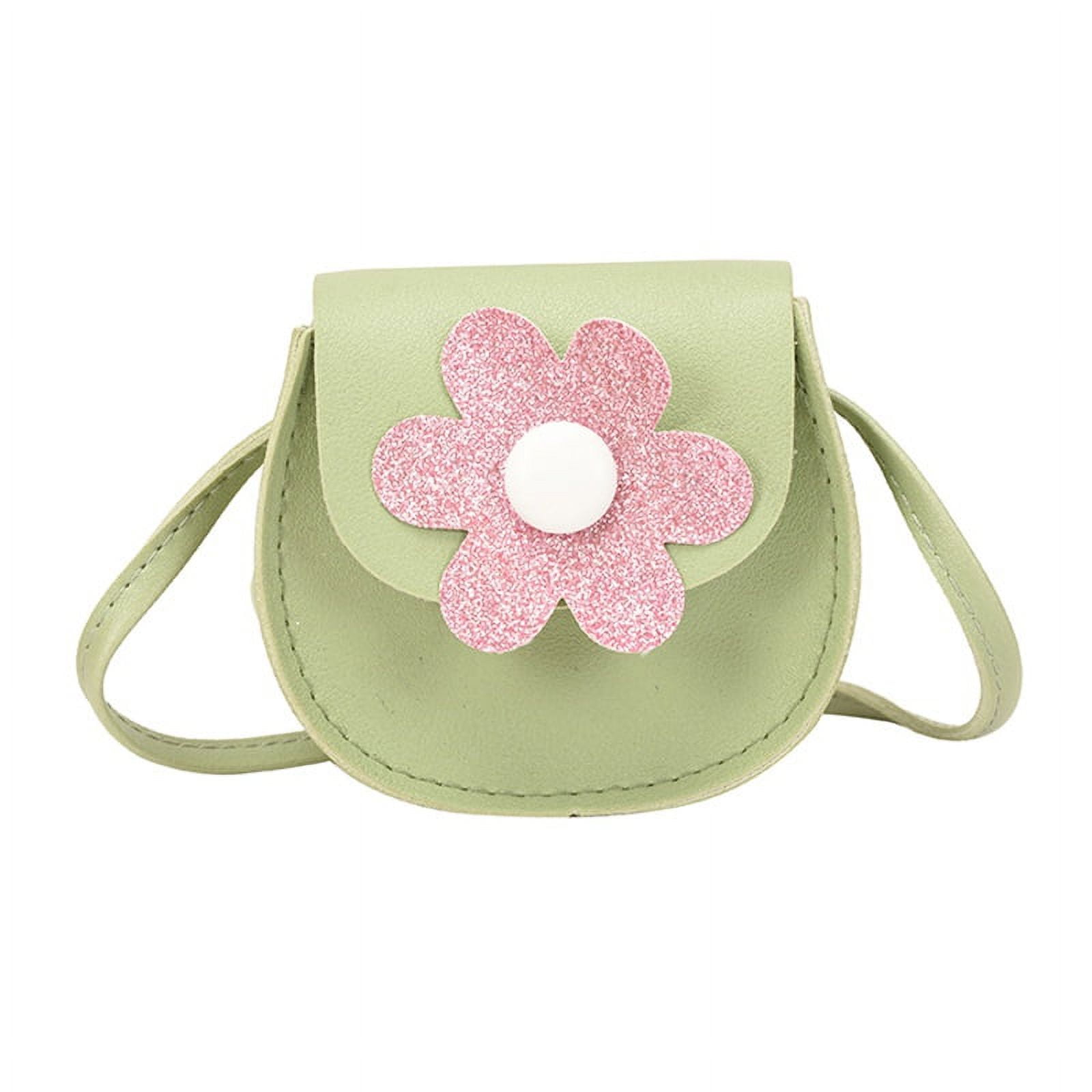 Little Girls Flower Purse Toddler Purse Cute Girl Crossbody Bag PU ...
