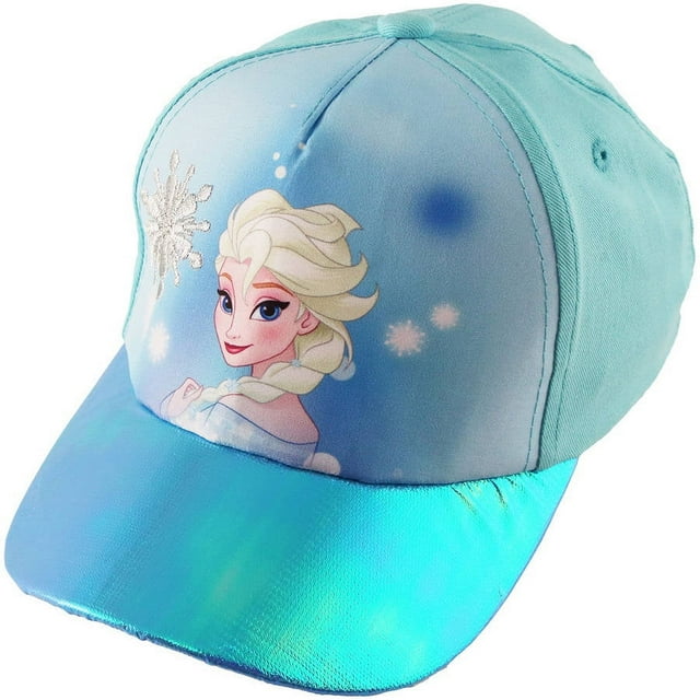Little Girls Frozen Princess Elsa Cotton Baseball Cap, Ages 4-7 ...
