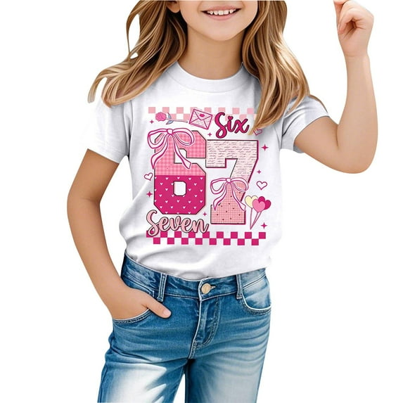 Little Girls Graphic Tees Kids Boys Cute Valentine'S Day Shirt With ...