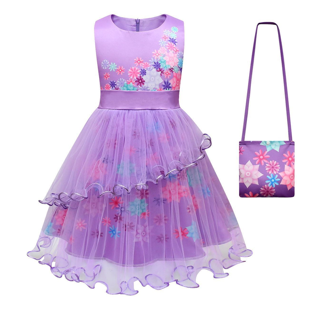 Little Girls Isabella Costume Dress Sleeveless Tulle Dresses w ...