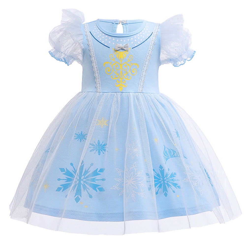 Little Girls Jasmine/Elsa/Ariel/Anna Dress Halloween Princess Costume ...