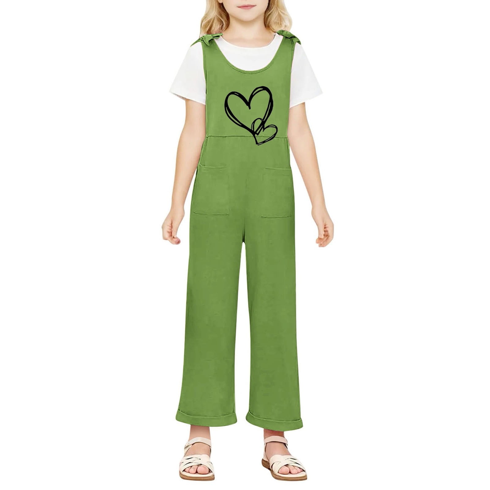 Little Girls Jumpsuits Rompers Back to School Romper Letter Print Bib ...