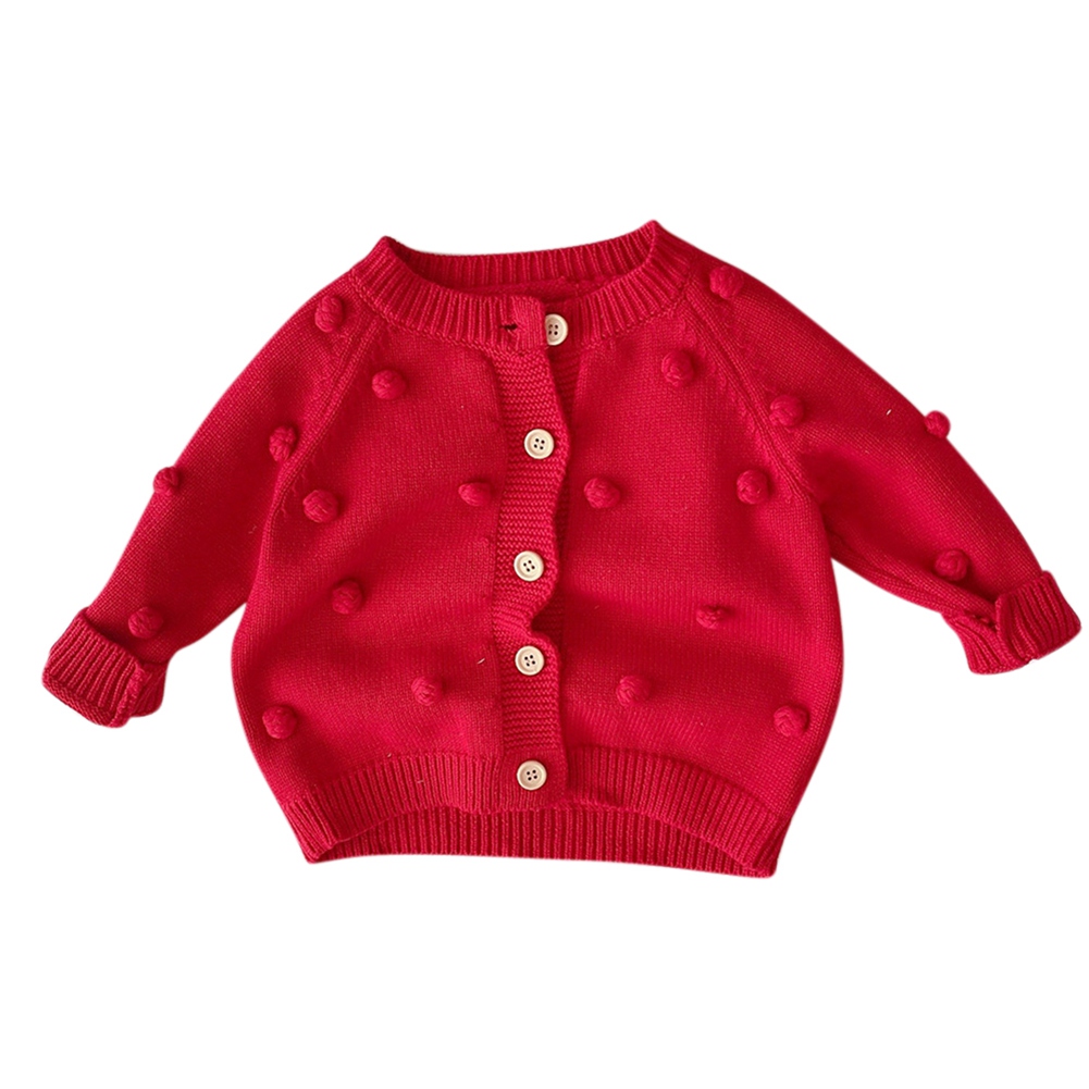 Little Girls Knitted Sweater Cardigan Button Coat Best Gift For Girls ...