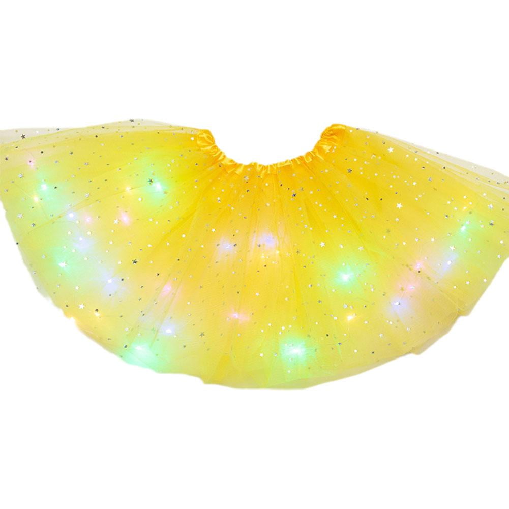 Little Girls LED Light Up Tutu Skirt Neon Colorful Luminous Party Dance ...