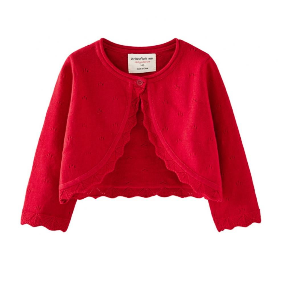 Little Girls' Long Sleeve Lace Bolero Cardigan Shrug - Walmart.com