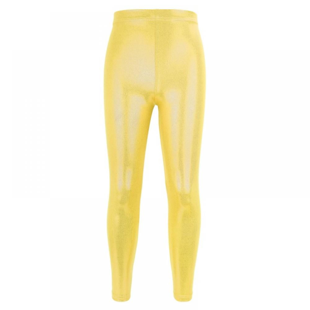 Little Girls' Metallic Color Shiny Stretch Leggings - Walmart.com