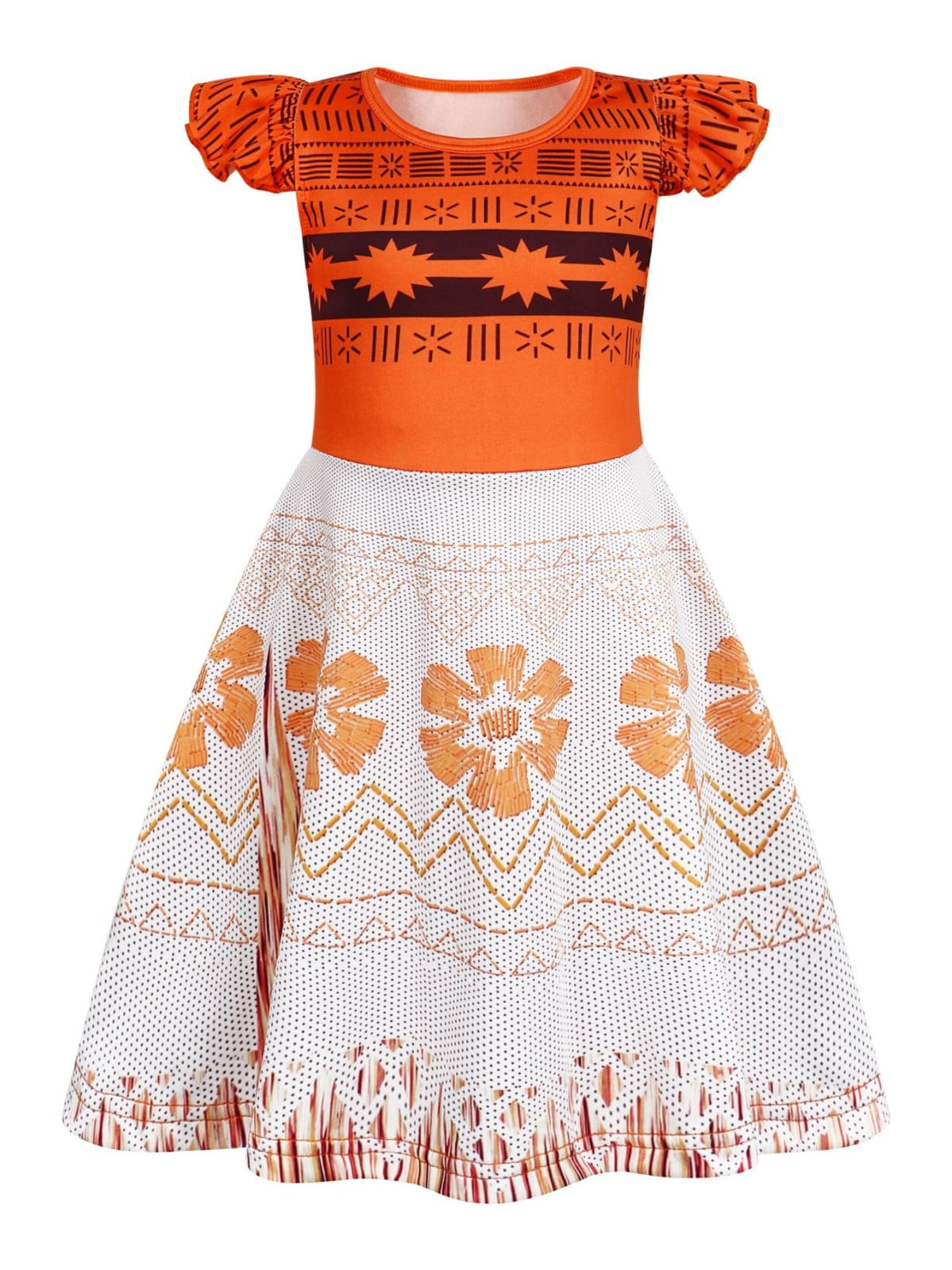 Little Girls Moana Princess Costume Kids Adventure Ocean Princess Dress ...