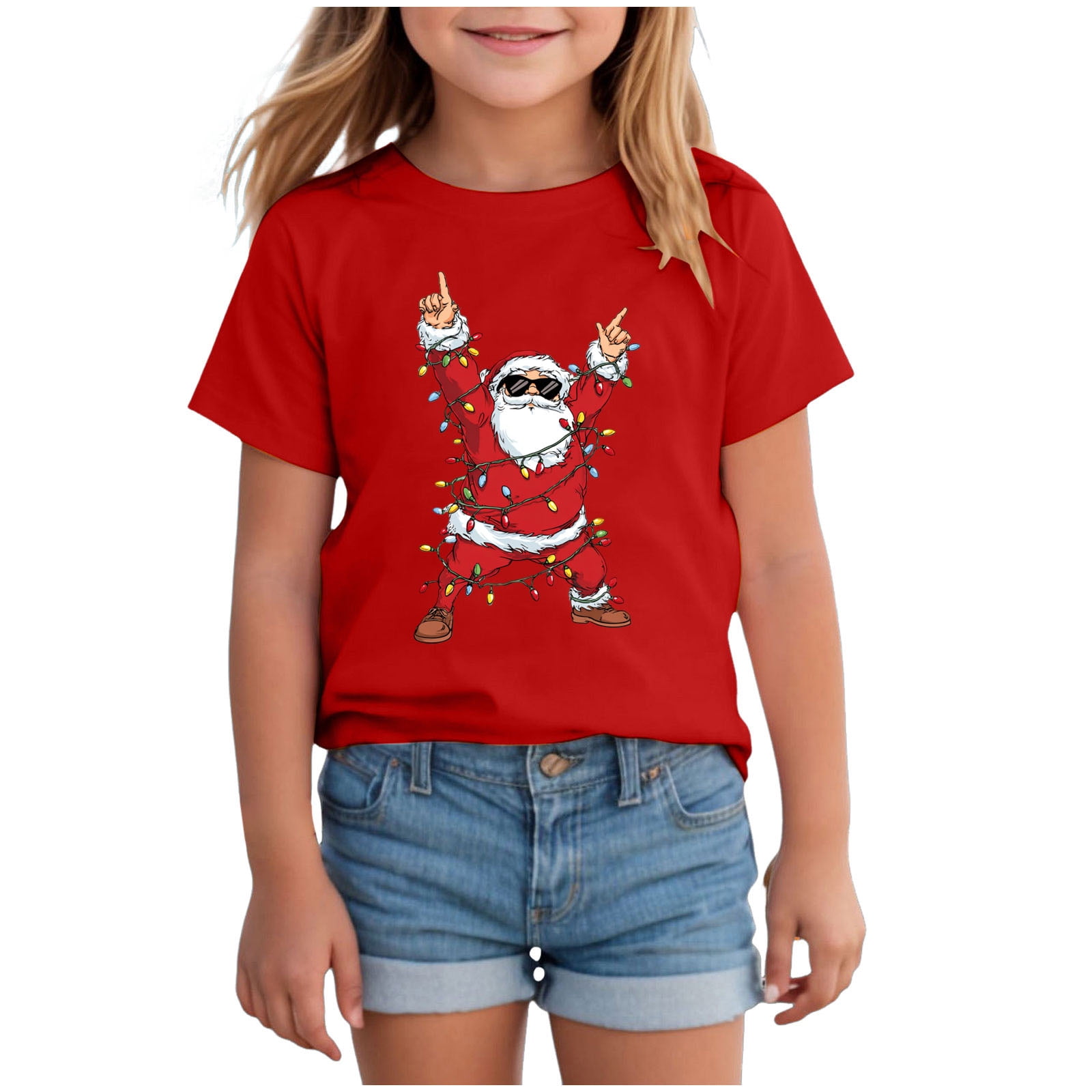 Little Girls Neon Shirt Kids Christmas Shirt Xmas Snowflake Toddler Boy ...