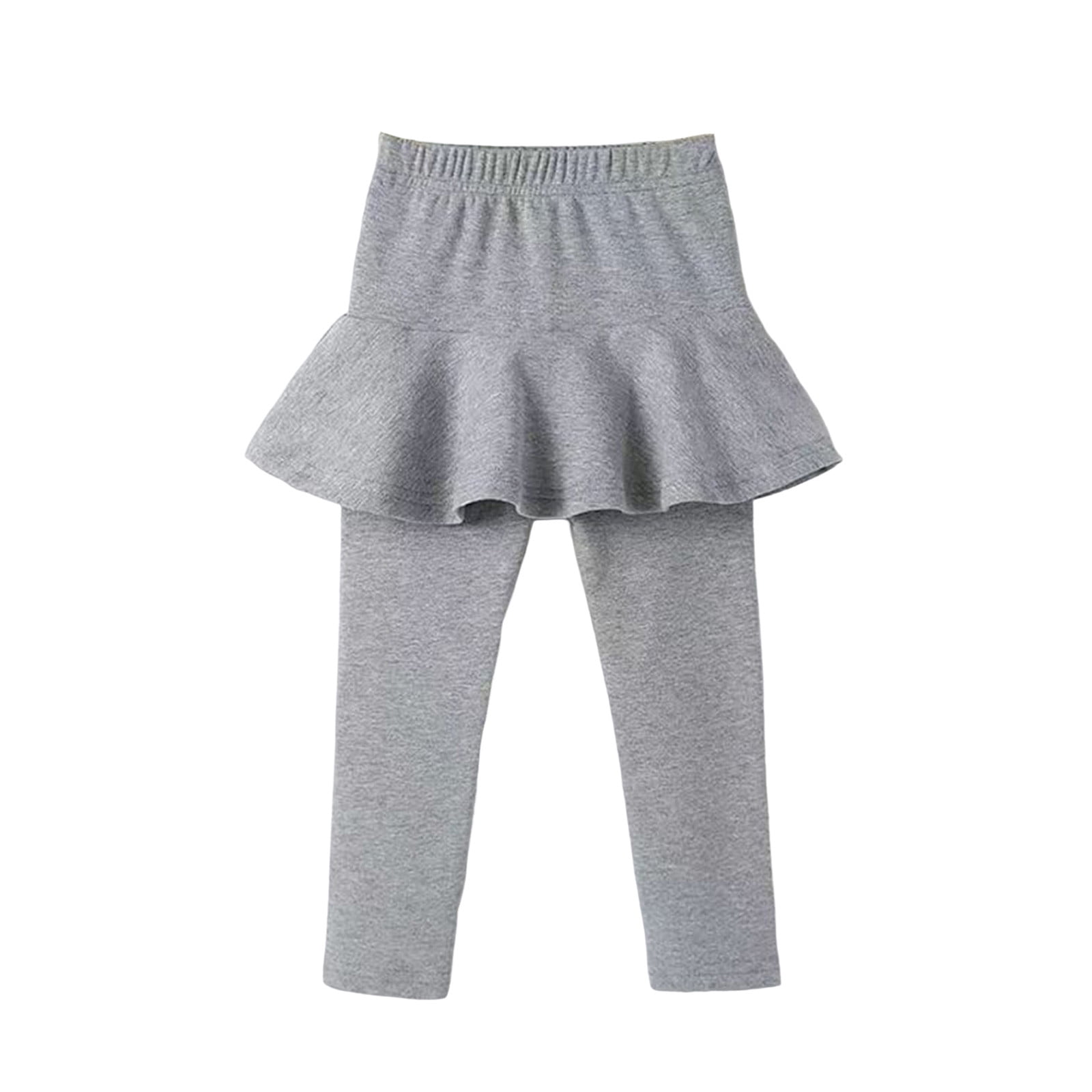 Little Girls Pants Fall Leggings Skirt Ruffle Skirt Kids Trousers Pants ...