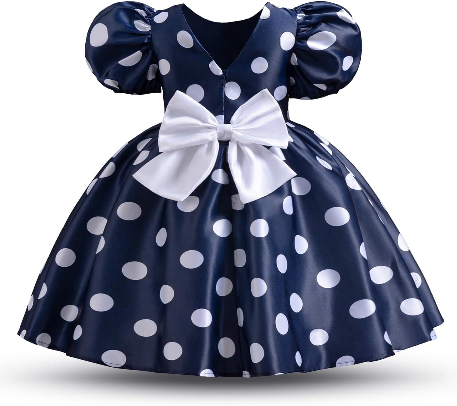 Little Girls Polka Dots Fancy Dress Halloween Minnie Costume Birthday ...
