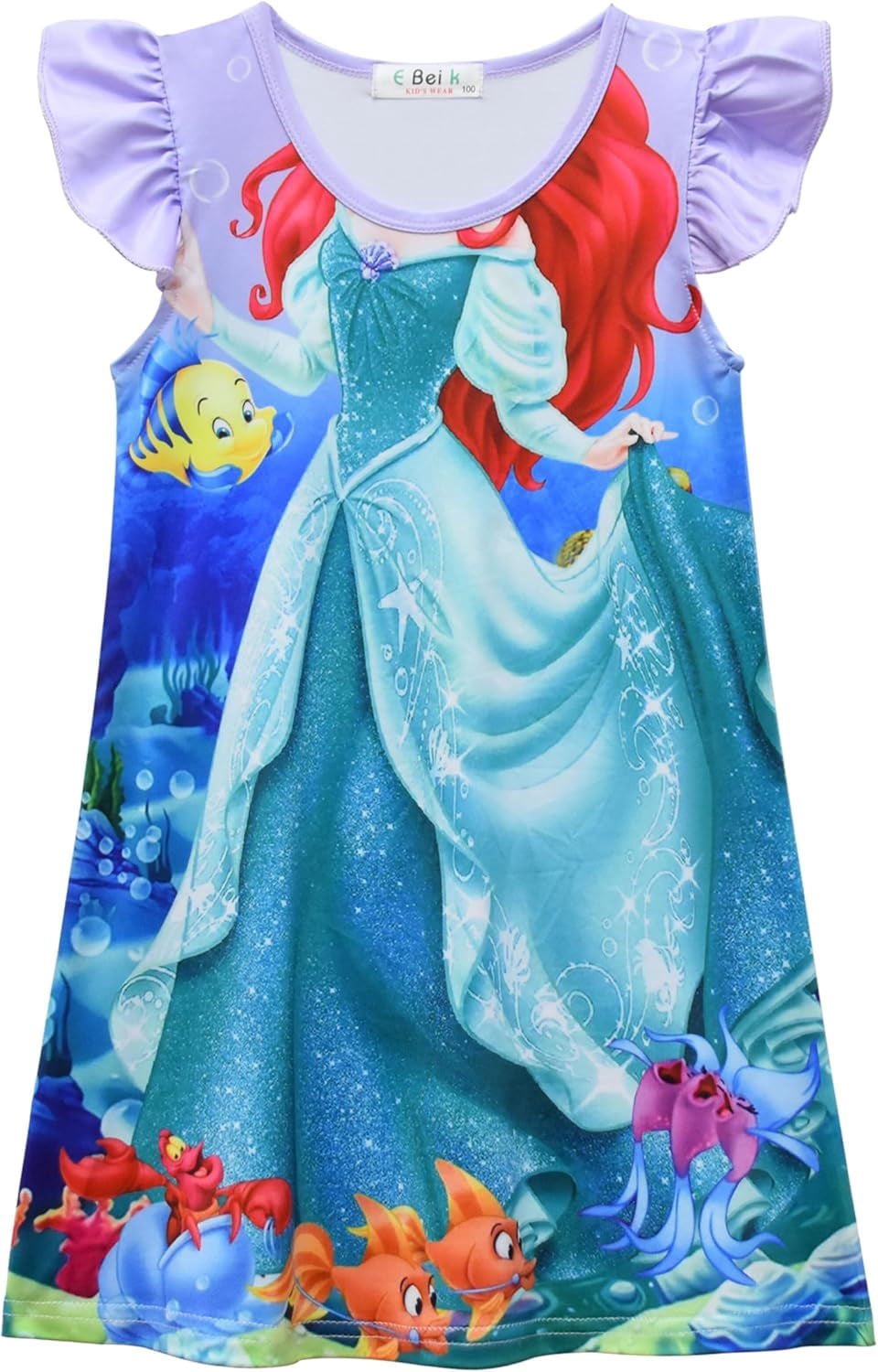 Little Girls Princess Costume Girls Casual Cartoon Printed Dress ...