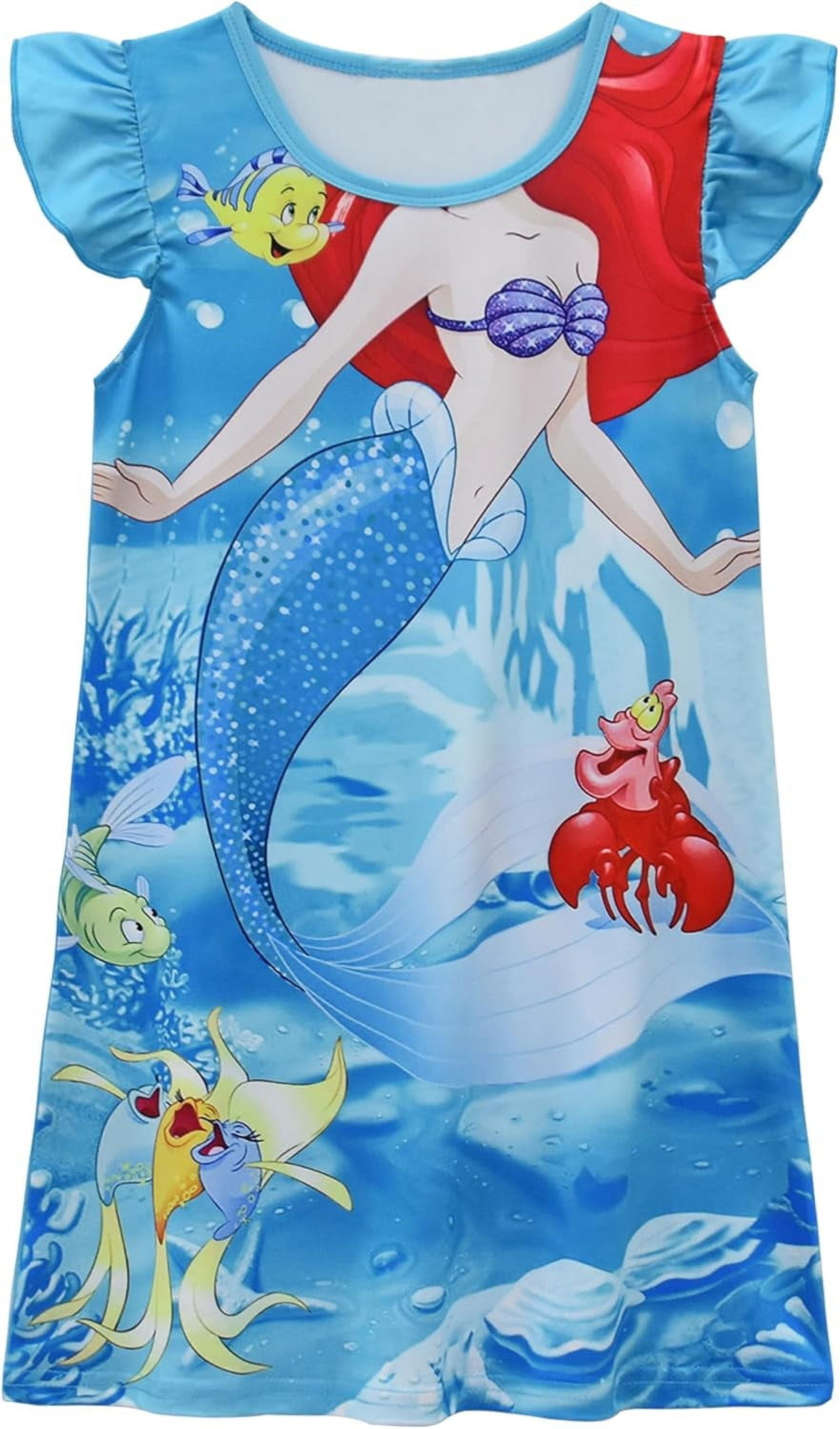 Little Girls Princess Costume Girls Casual Cartoon Printed Dress ...