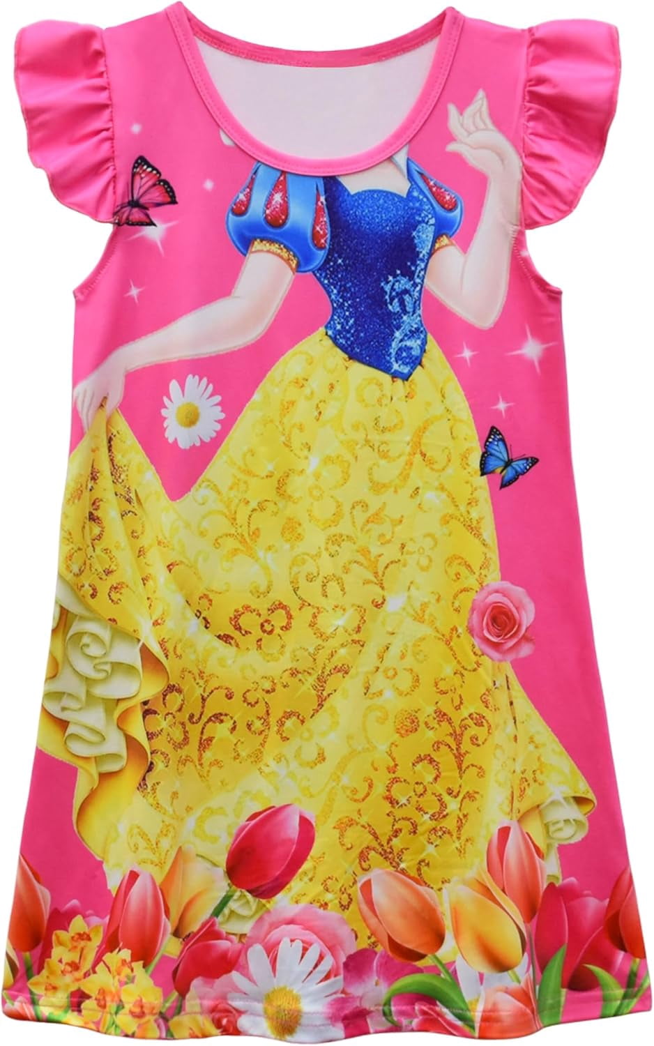 Little Girls Princess Costume Girls Casual Cartoon Printed Dress ...