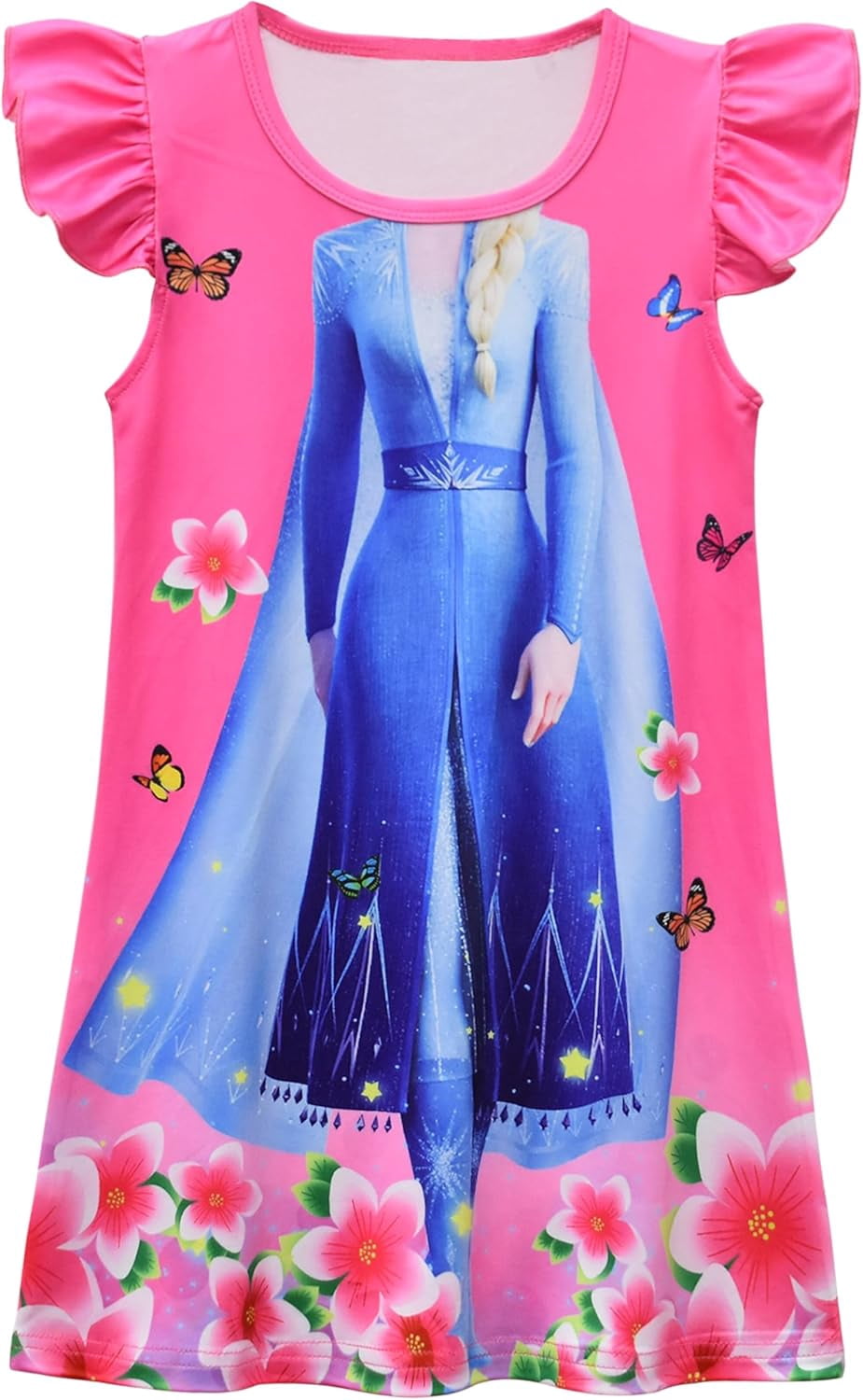 Little Girls Princess Costume Girls Casual Cartoon Printed Dress ...