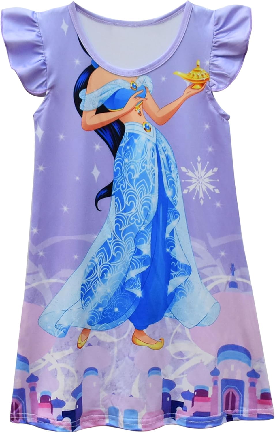 Little Girls Princess Costume Girls Casual Cartoon Printed Dress ...
