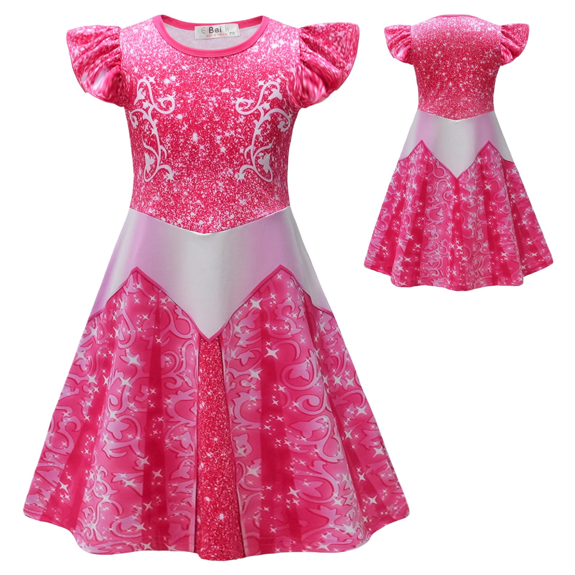 Little Girls Princess Costume Halloween Birthday Cosplay Outfits, 3-9Y ...
