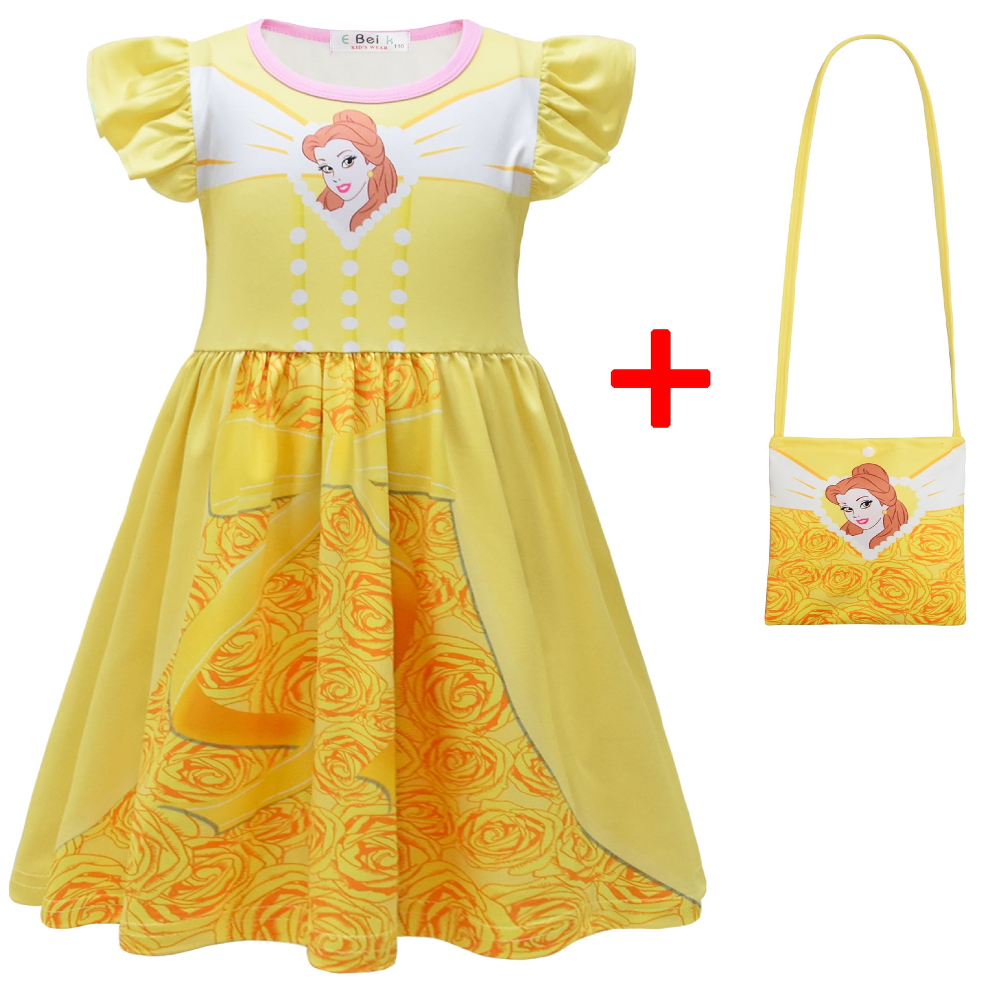 Little Girls Princess Dress Girls Fancy Party Costume With Bag ...