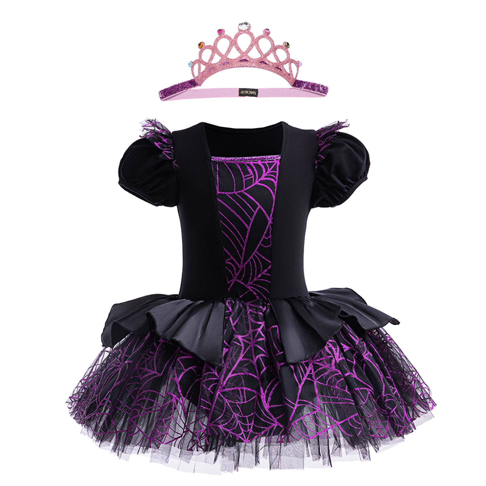 Little Girls Princess Leotards Tutu Dress Costume with Headband ...