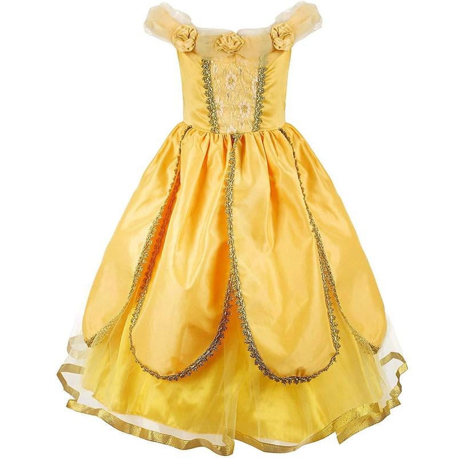 Little Girls Princess Off Shoulder Layered Costume Dress - Walmart.com