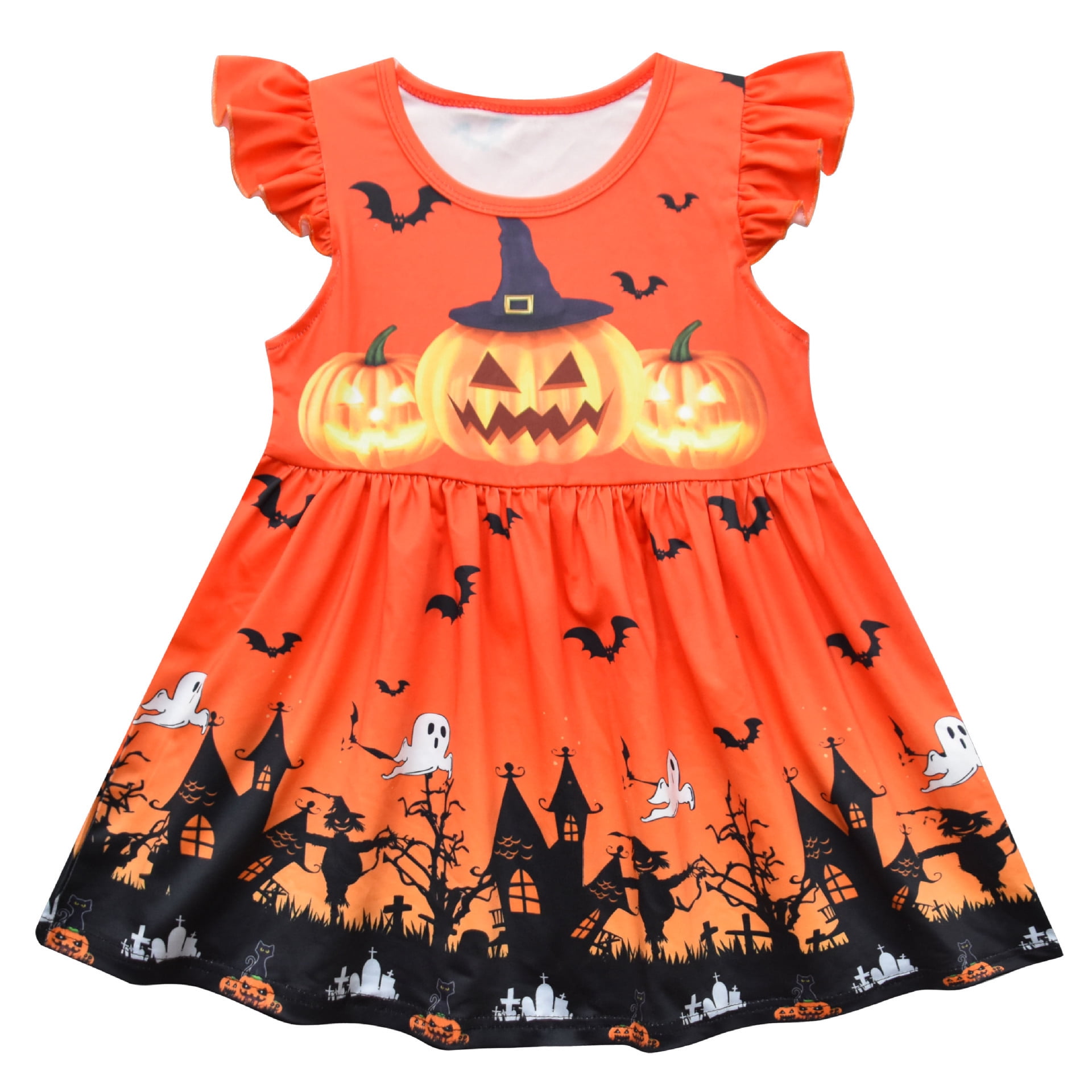 Little Girls Princess Pajamas Toddler Nightgown Dress Halloween Dress ...