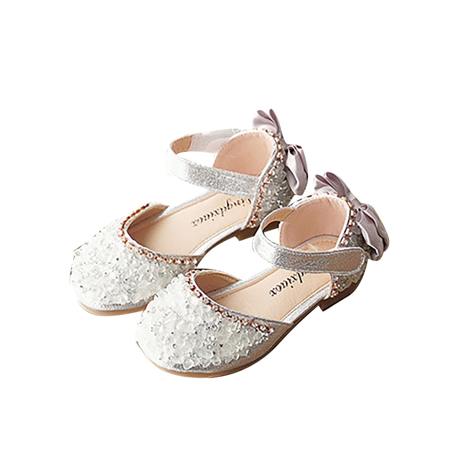 Little Girls Princess Shoes Soft Sole Fashion Bow Princess Shoes for ...