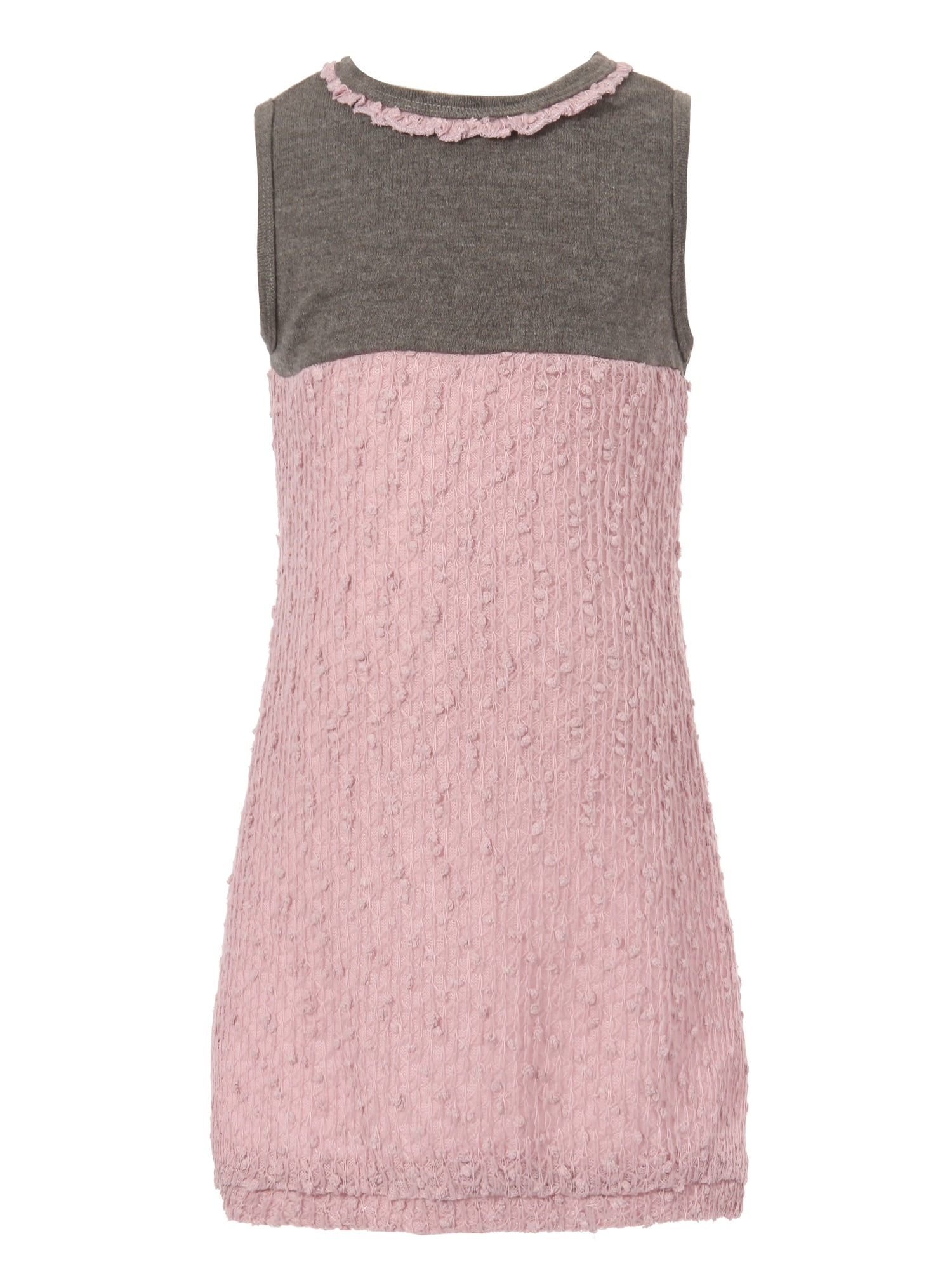 Little Girls Purple Grey Sweet Knit Sundress 3 - Walmart.com